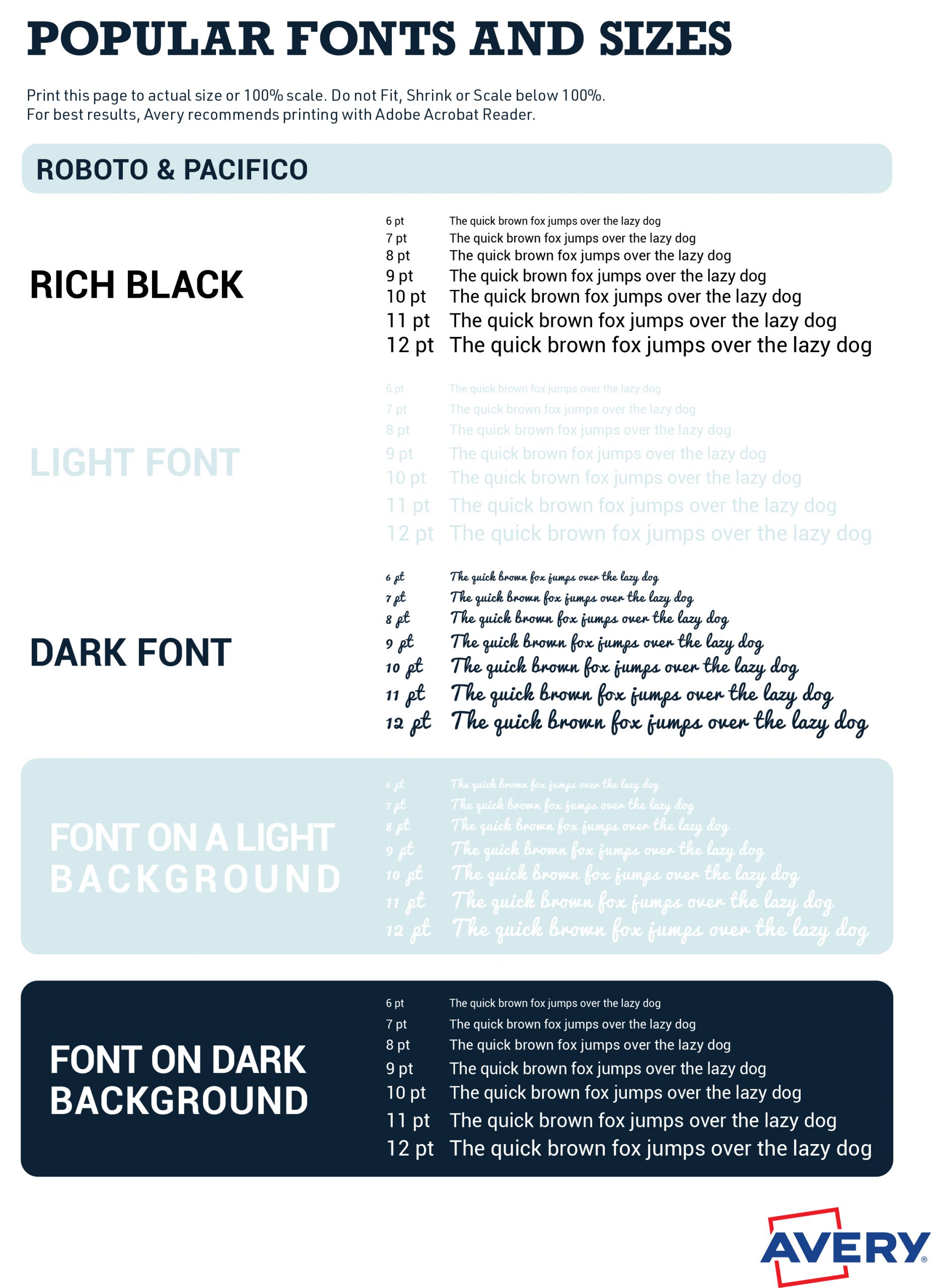 How to Pick the Right Font for Your Labels - Avery