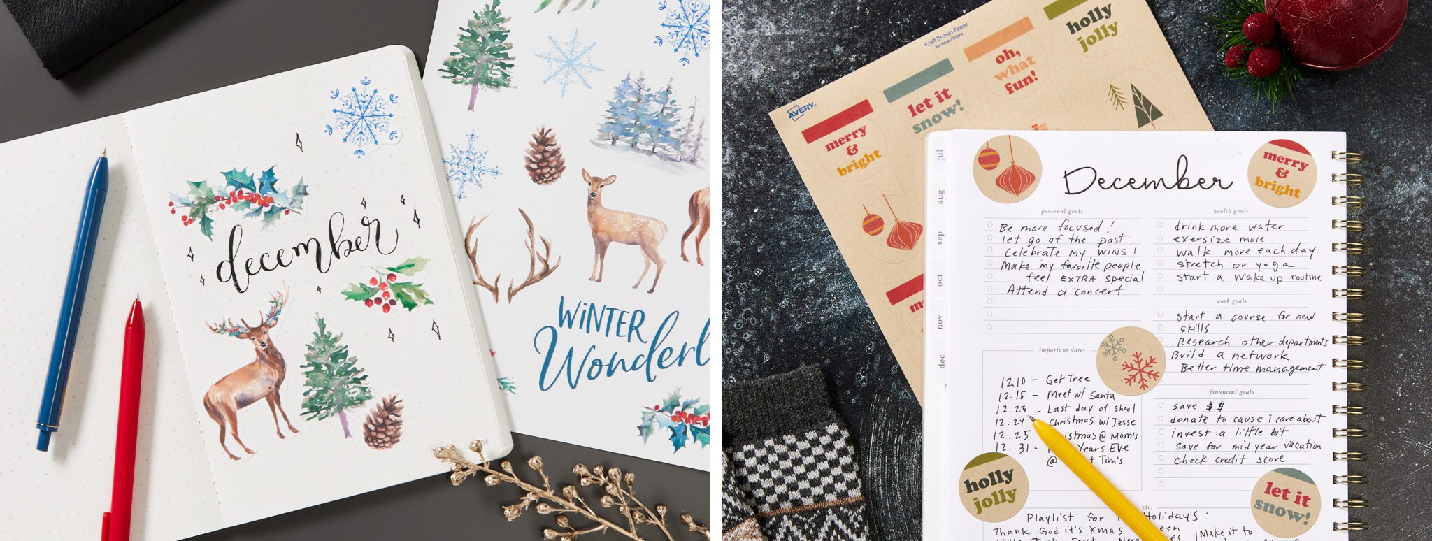 Free Christmas Planner Stickers and How to Print Them - Avery Blog