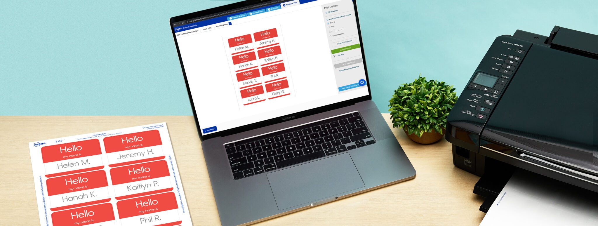 How to Make a Name Tag for Free Online - Avery Blog