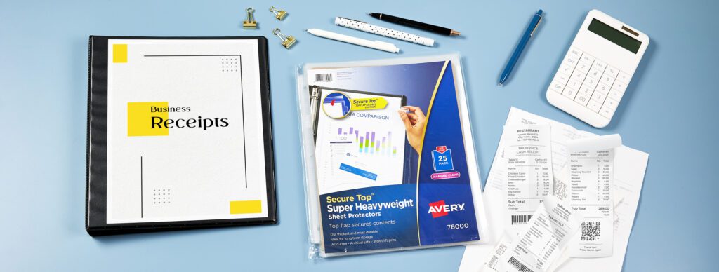 4 Steps to Help You Organize Business Receipts Better - Avery Blog