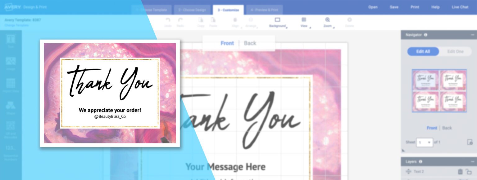 How to Make Cards Online in a Few Easy Steps - Avery Blog