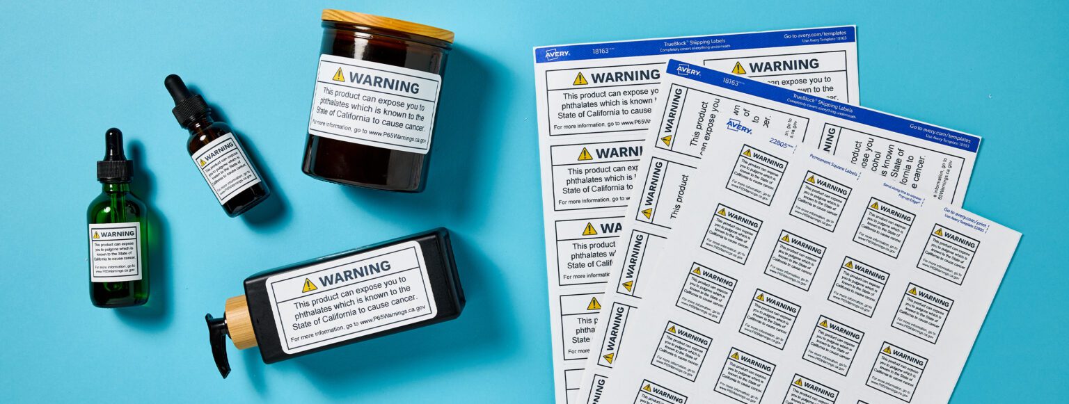 Prop 65 Warning Label Requirements: Do Yours Pass the Test? - Avery Blog