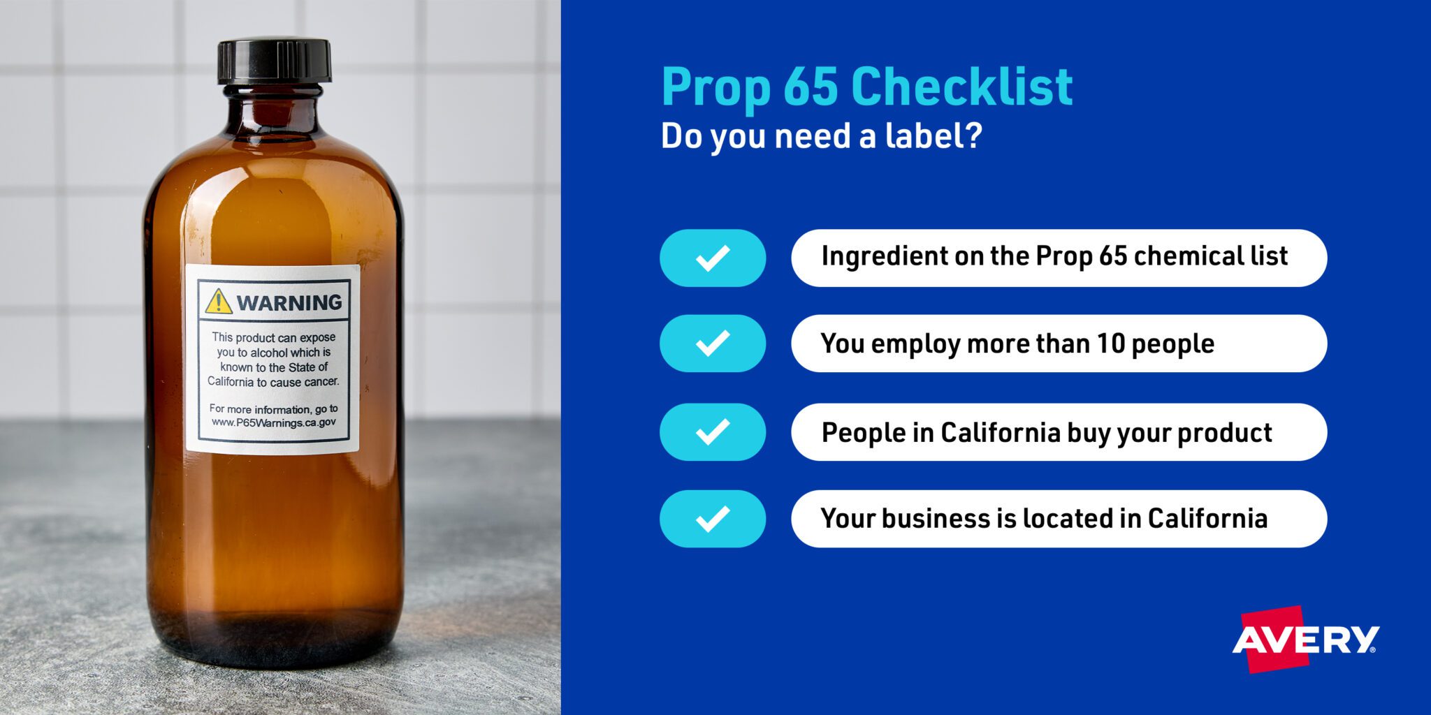 Prop 65 Warning Label Requirements: Do Yours Pass the Test? - Avery Blog